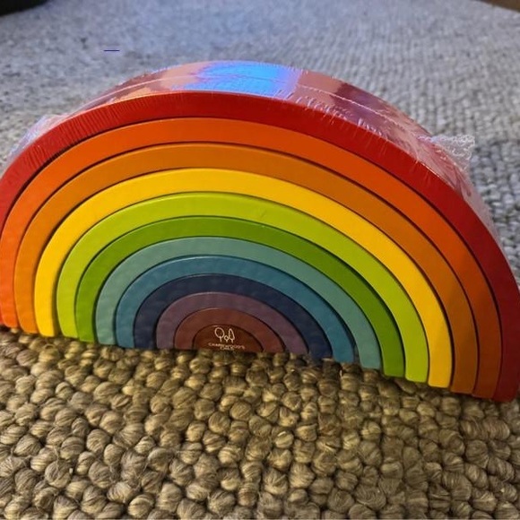 charnwoods child | Toys | Stacking Rainbow Wooden Toy | Poshmark
